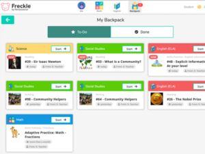 Differentiated Instruction and Practice Supported By Freckle